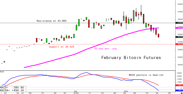 Bitcoin January 23 daily chart alert - Bears gain momentum | Kitco News